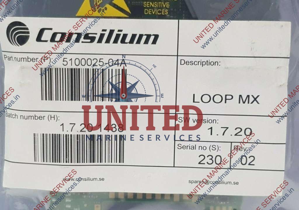 CONSILIUM LOOP MX 5100025-04A REV 02 MODULE | United Marine Services