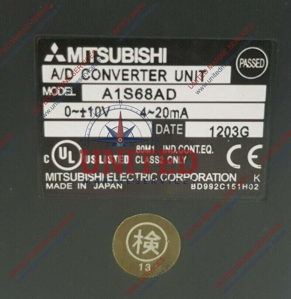 MITSUBISHI PLC ANALOG DIGITAL CONVERTER MODULE A1S68AD | United Marine ...
