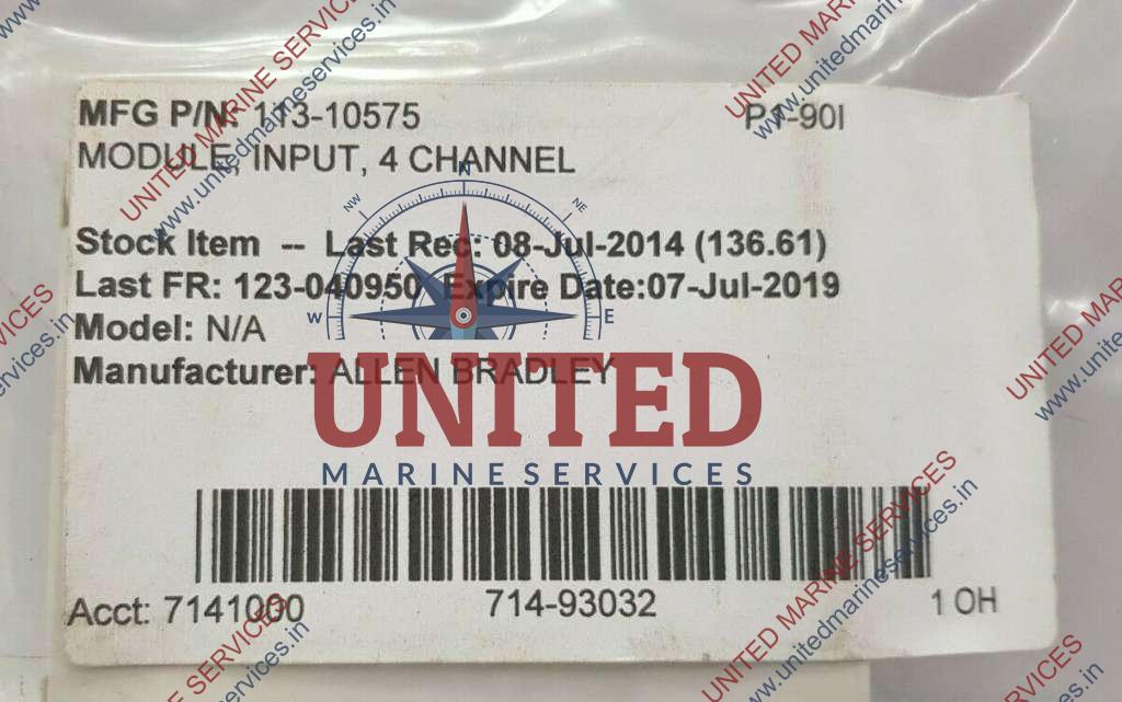 ALLEN BRADLEY INPUT MODULE 1734-IA4 SER C | United Marine Services