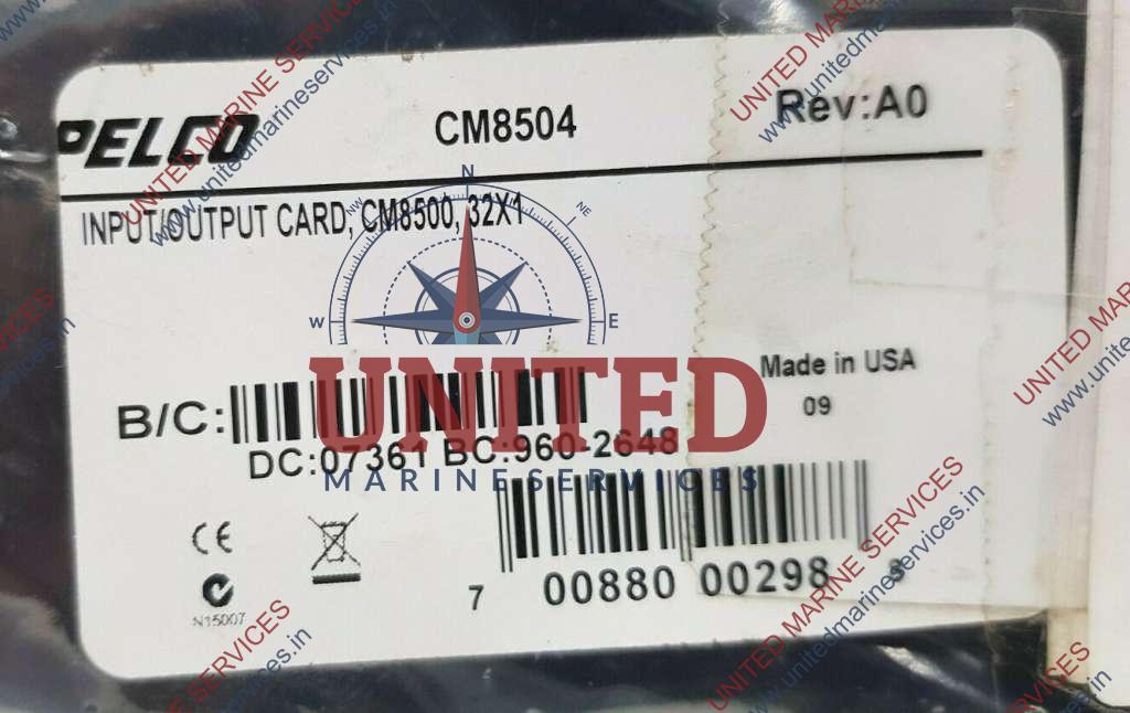 PELCO I/O MATRIX CARD CM8504 PCB9000563 REV.H | United Marine Services