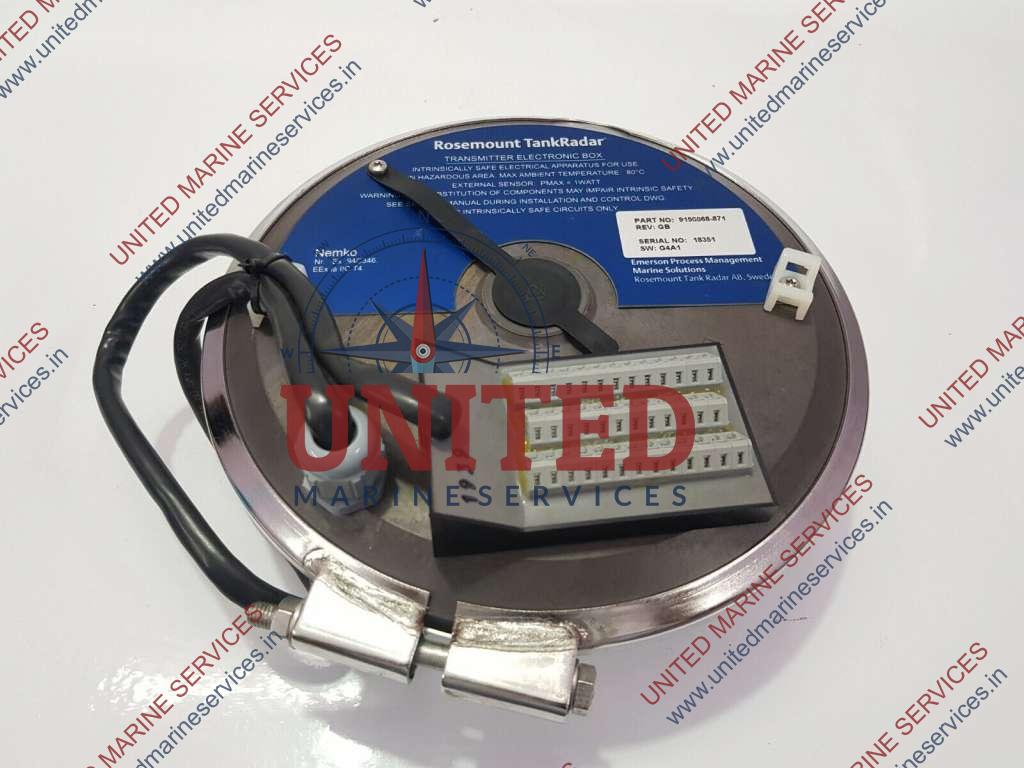 ROSEMOUNT TANKRADAR TRANSMITTER ELECTRONIC BOX 9150068-871 | United ...