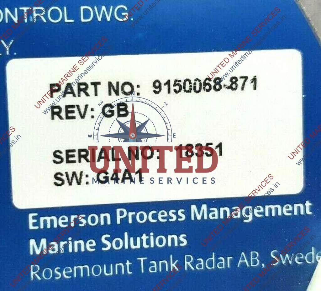 ROSEMOUNT TANKRADAR TRANSMITTER ELECTRONIC BOX 9150068-871 | United ...