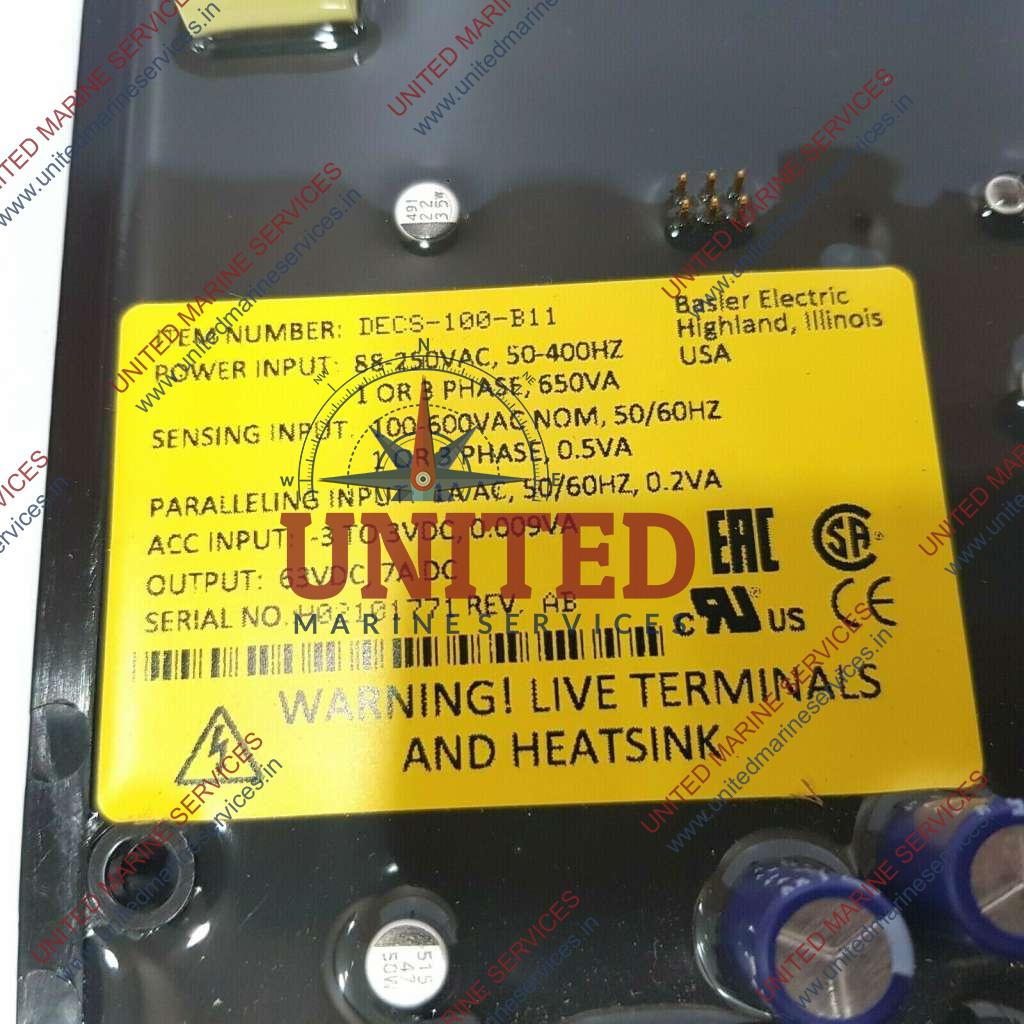 BASLER DECS-100-B11 AUTOMATIC VOLTAGE REGULATOR DECS100B11 | United ...
