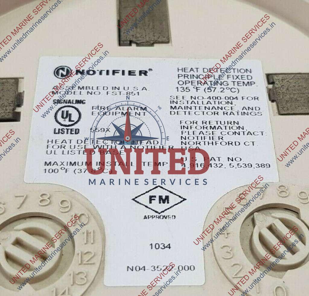 NOTIFIER FST-851 HEAT DETECTOR HEAD FST851 | United Marine Services