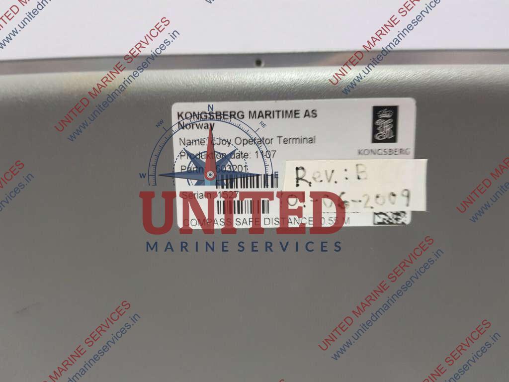 KONGSBERG MARITIME 603201 REV B cJOY OPERATOR TERMINAL COMPACT JOYSTICK ...