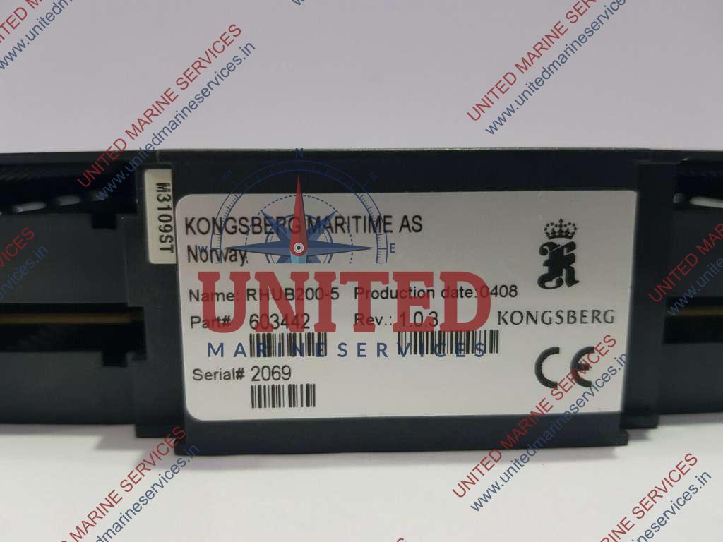 KONGSBERG MARITIME RHUB200-5 REV. 1.0.3 MODULE 603442 | United Marine ...