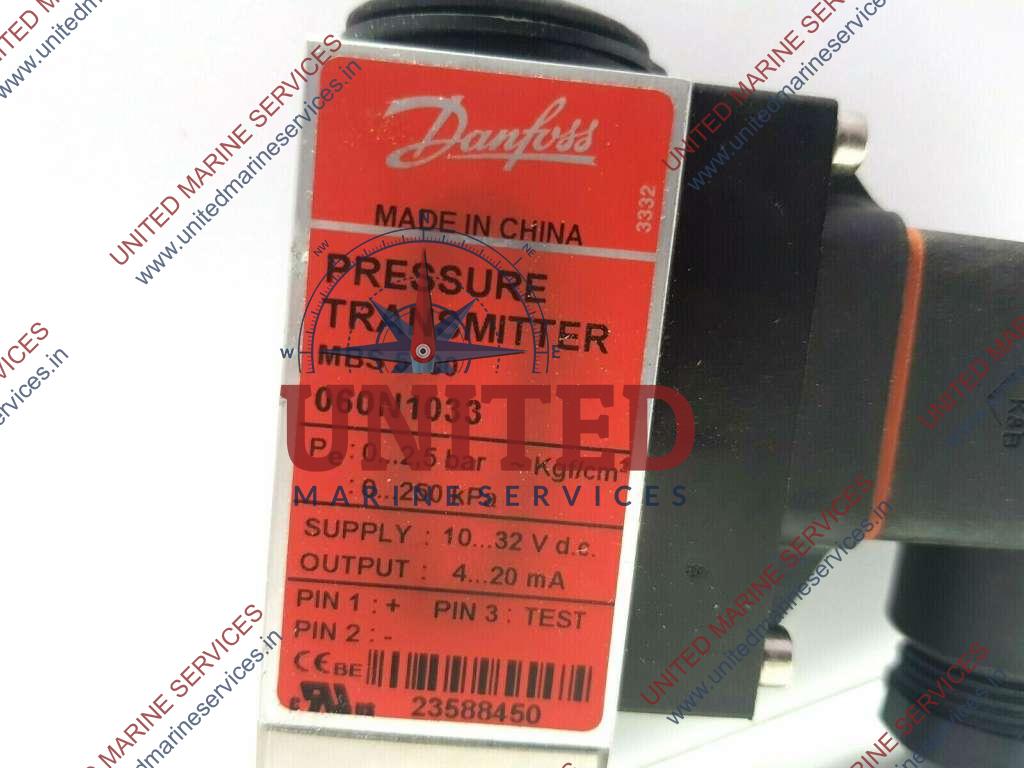 DANFOSS 060N1033 PRESSURE TRANSMITTER MBS 5100 0...2,5 BAR | United ...