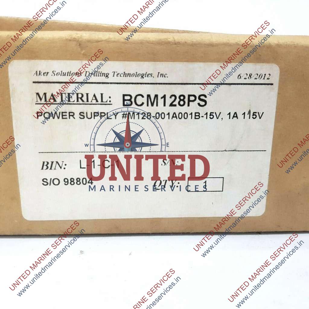 MOOG M128-010-A001B POWER SUPPLY BCM128PS M128010A001B 15V 1A 115V (NEW) | United Marine Services