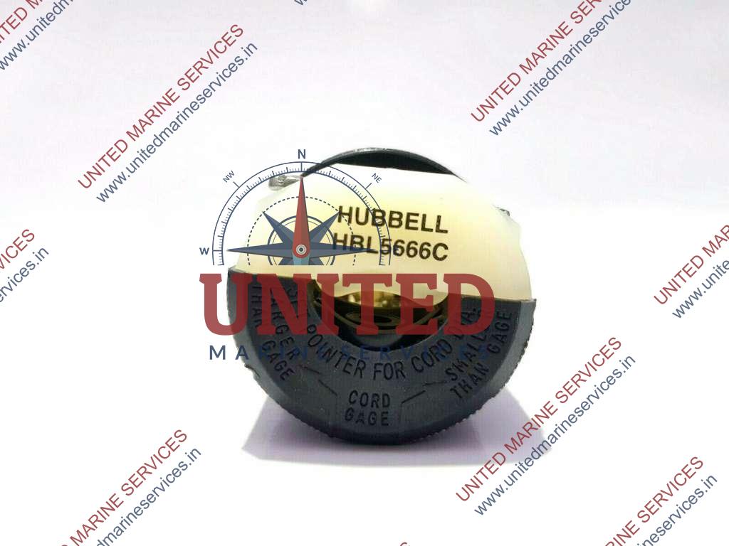 HUBBELL HBL5666C 2 POLE 3 WIRE GROUNDING 15A 250V NEMA 6-15P / LOT OF 6 ...