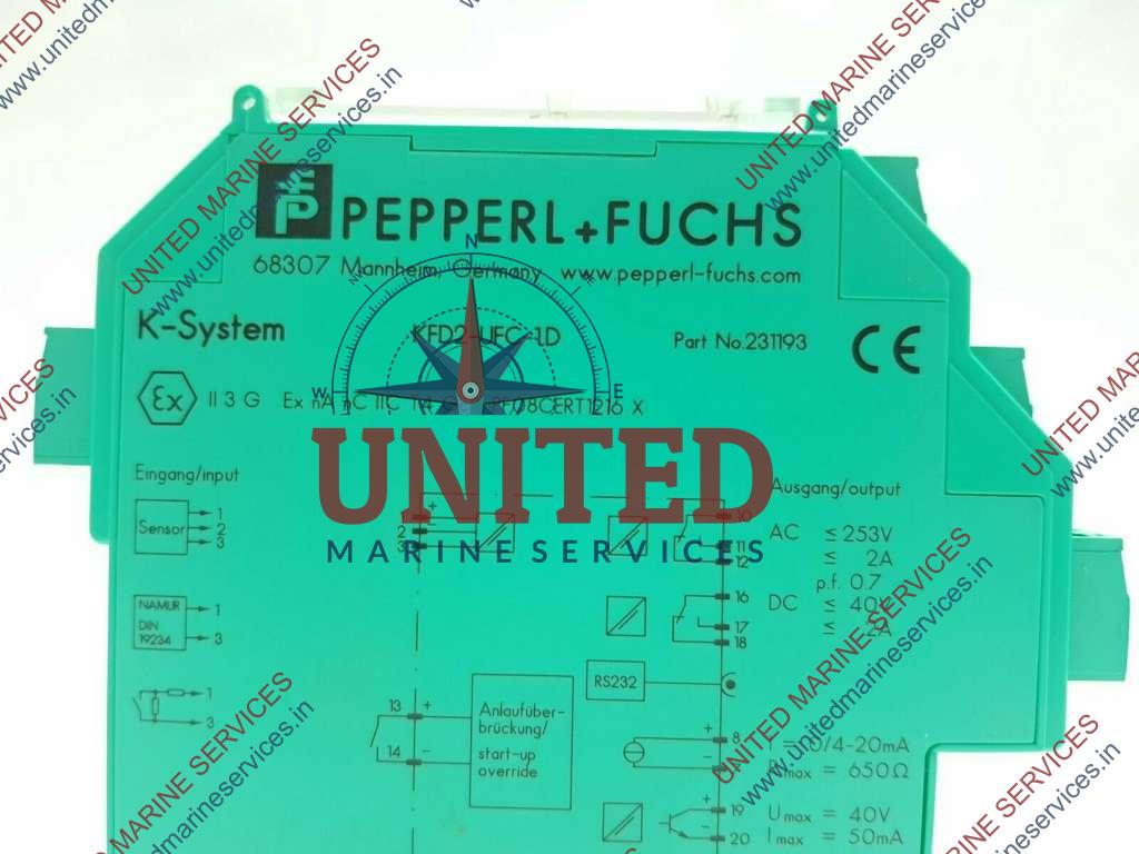 PEPPERL + FUCHS KFD2-UFC-1.D FREQUENCY CONVERTER WITH TRIP VALUES ...