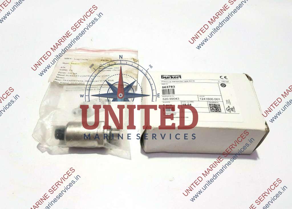 BURKERT 563783 PRESSURE TRANSMITTER TYPE 8316 0...100 BAR | United ...