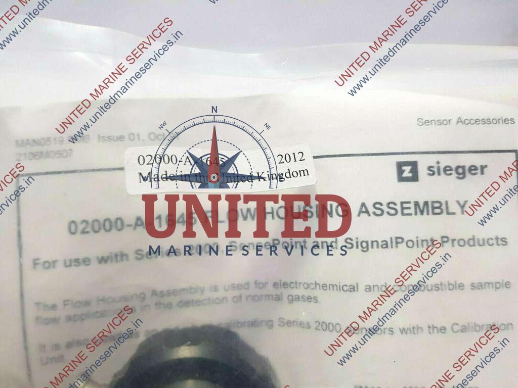 SIEGER / HONEYWELL ANALYTICS 02000-A-1645 CALIBRATION GAS FLOW HOUSING ...