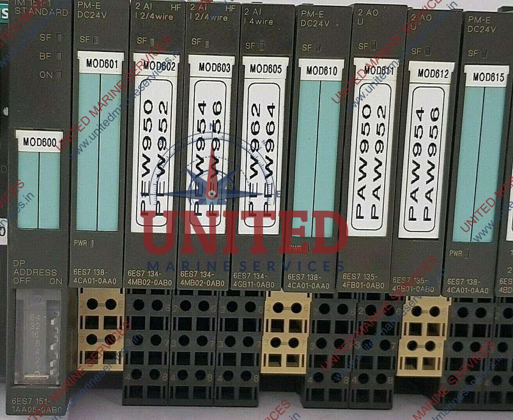 SIEMENS PLC PROFIBUS DP SIMATIC S7 ET200S 6ES7 151-1AA05-0AB0 MODULE | United Marine Services