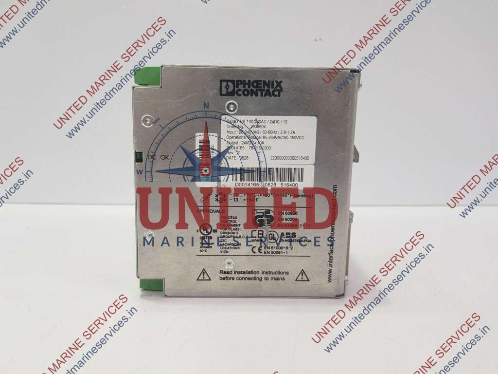 PHOENIX CONTACT POWER SUPPLY QUINT-PS-100-240AC/24DC/10 2938604 REV 21 ...